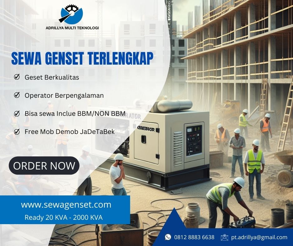 Sewa Genset Proyek Jakarta | PT. Adrillya Multi Teknologi